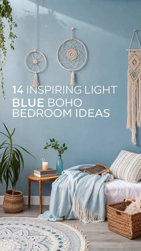 14 Inspiring Light Blue Boho Bedroom Ideas - moderndecorhome.com