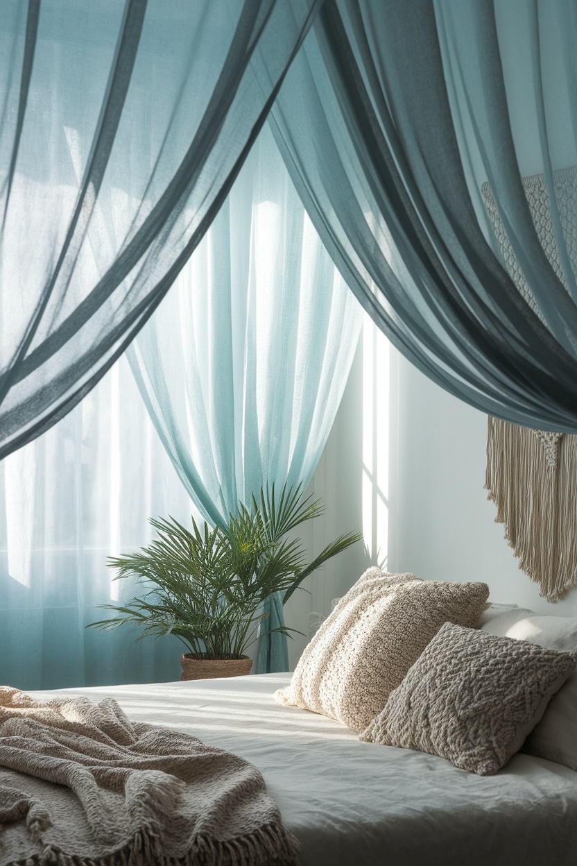 14 Inspiring Light Blue Boho Bedroom Ideas - moderndecorhome.com