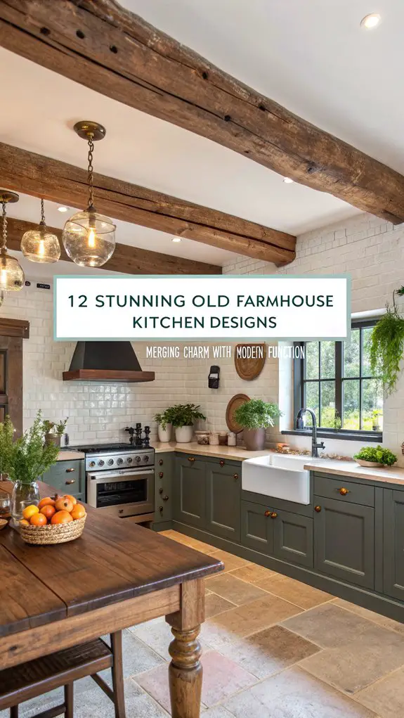 12 Stunning Old Farmhouse Kitchen Designs Merging Charm With Modern ...