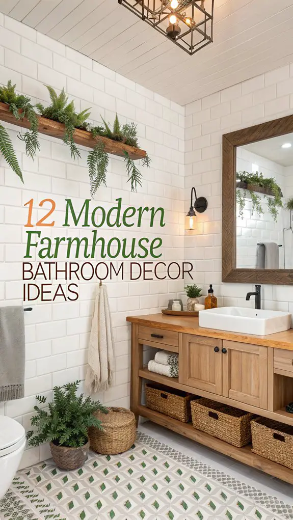 12 Modern Farmhouse Bathroom Decor Ideas - moderndecorhome.com