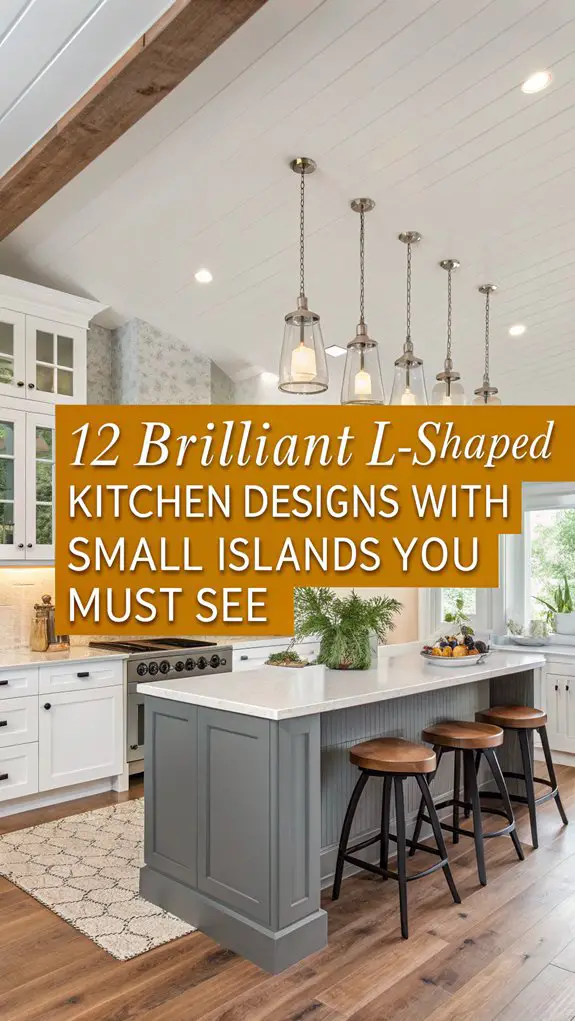 12 Brilliant L-Shaped Kitchen Designs With Small Islands You Must See ...