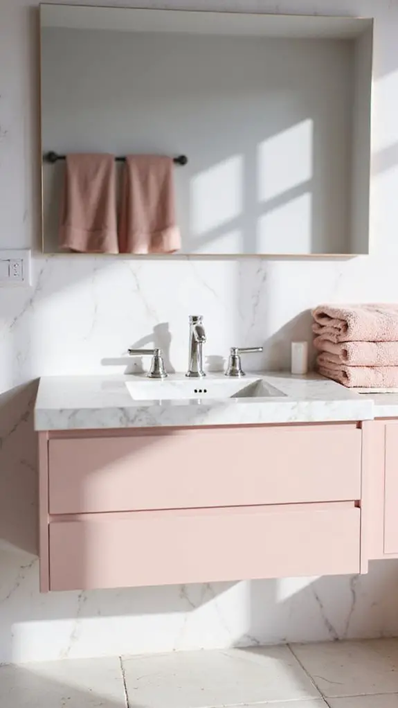 13 Modern Bathroom Trends With Pink Accents You’ll Love ...
