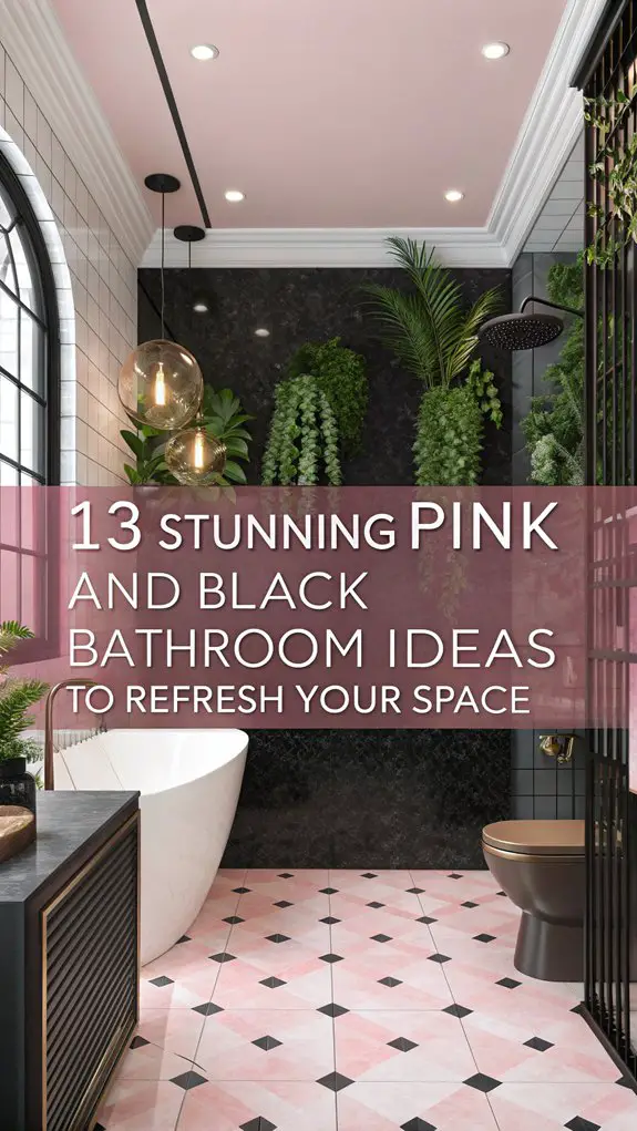 13 Stunning Pink and Black Bathroom Ideas to Refresh Your Space - moderndecorhome.com