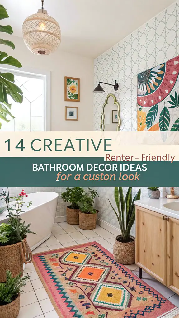 14 Creative Renter-Friendly Bathroom Decor Ideas for a Custom Look ...