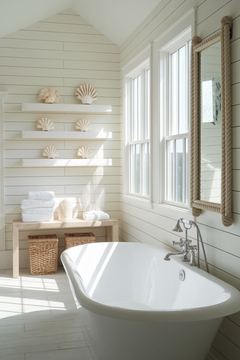 15 Modern Coastal Bathroom Decor Ideas With Beachy Style ...