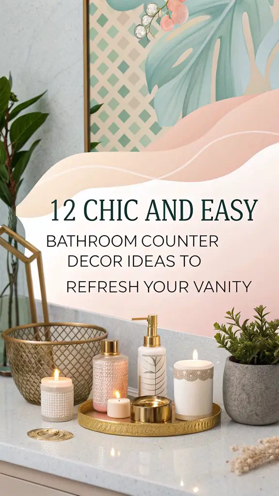 12 Chic and Easy Bathroom Counter Decor Ideas to Refresh Your Vanity ...