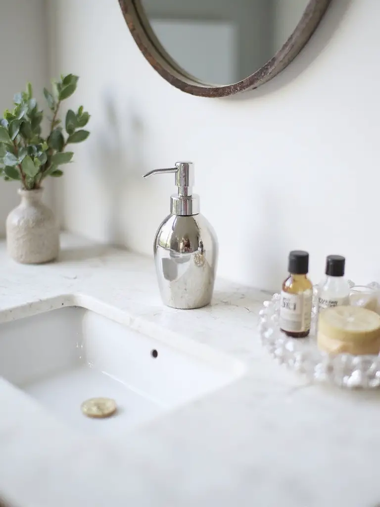 12 Chic and Easy Bathroom Counter Decor Ideas to Refresh Your Vanity ...