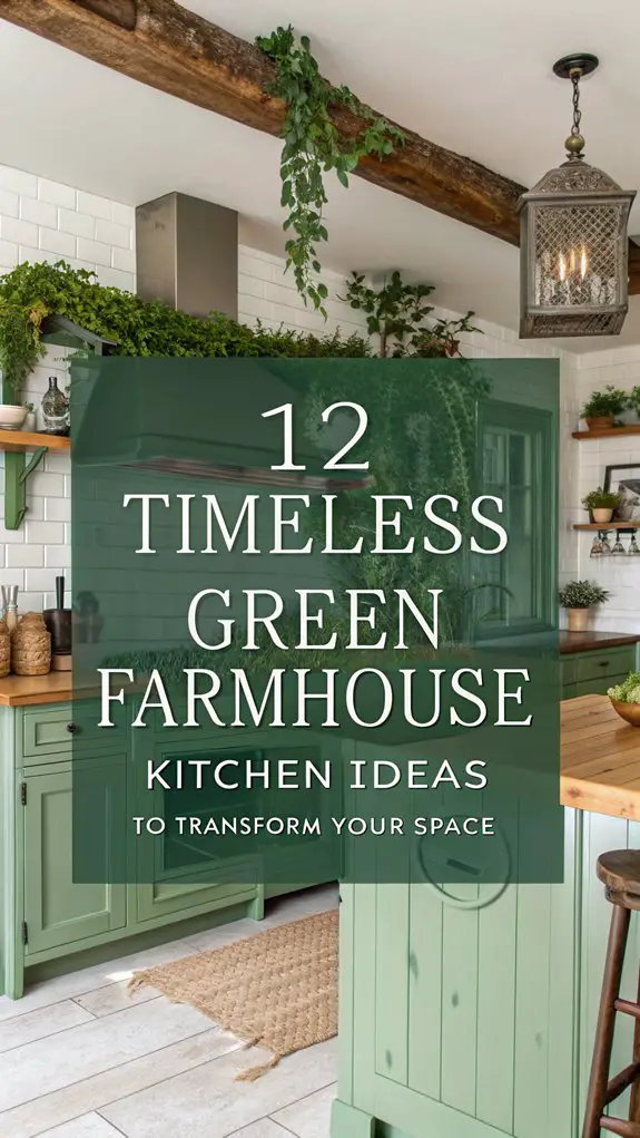 12 Timeless Green Farmhouse Kitchen Ideas to Transform Your Space ...