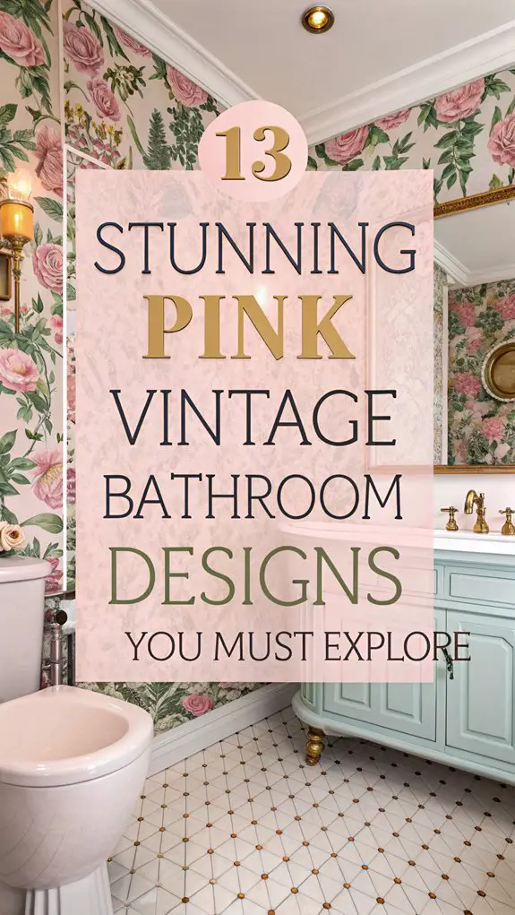 13 Stunning Pink Vintage Bathroom Designs You Must Explore ...