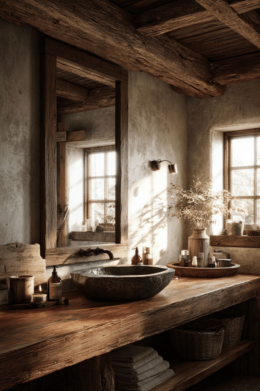 12 Rustic Bathroom Ideas to Transform Your Space - moderndecorhome.com