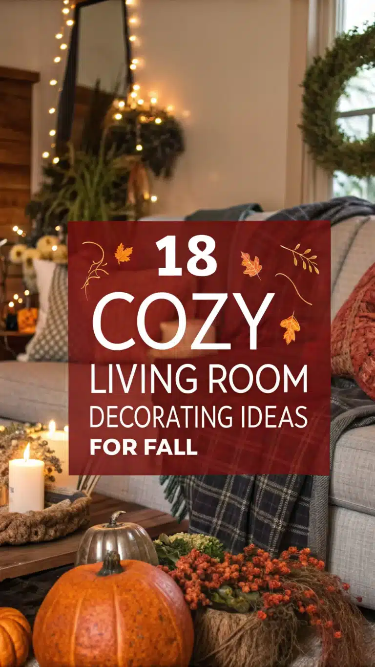 18 Cozy Ideas for Transforming Your Fall Living Room Decor ...