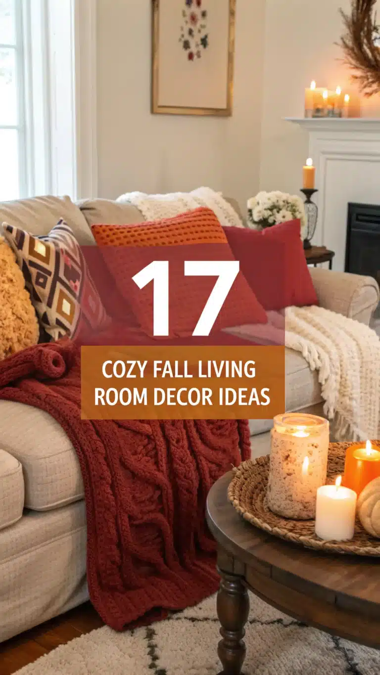 18 Cozy Fall Inspired Living Room Decorating Ideas - moderndecorhome.com