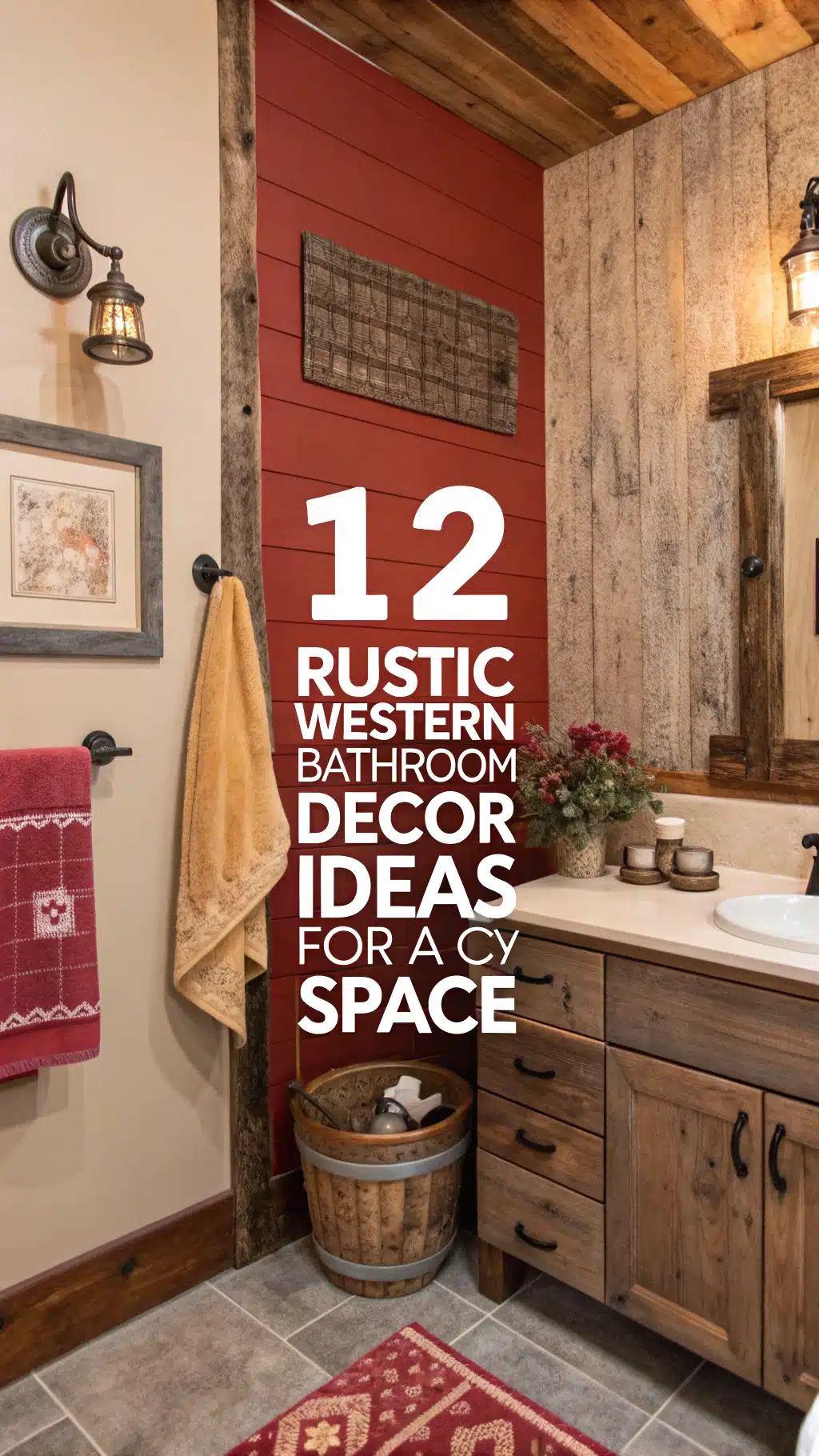 12 Rustic Western Bathroom Decor Ideas for a Cozy Space ...