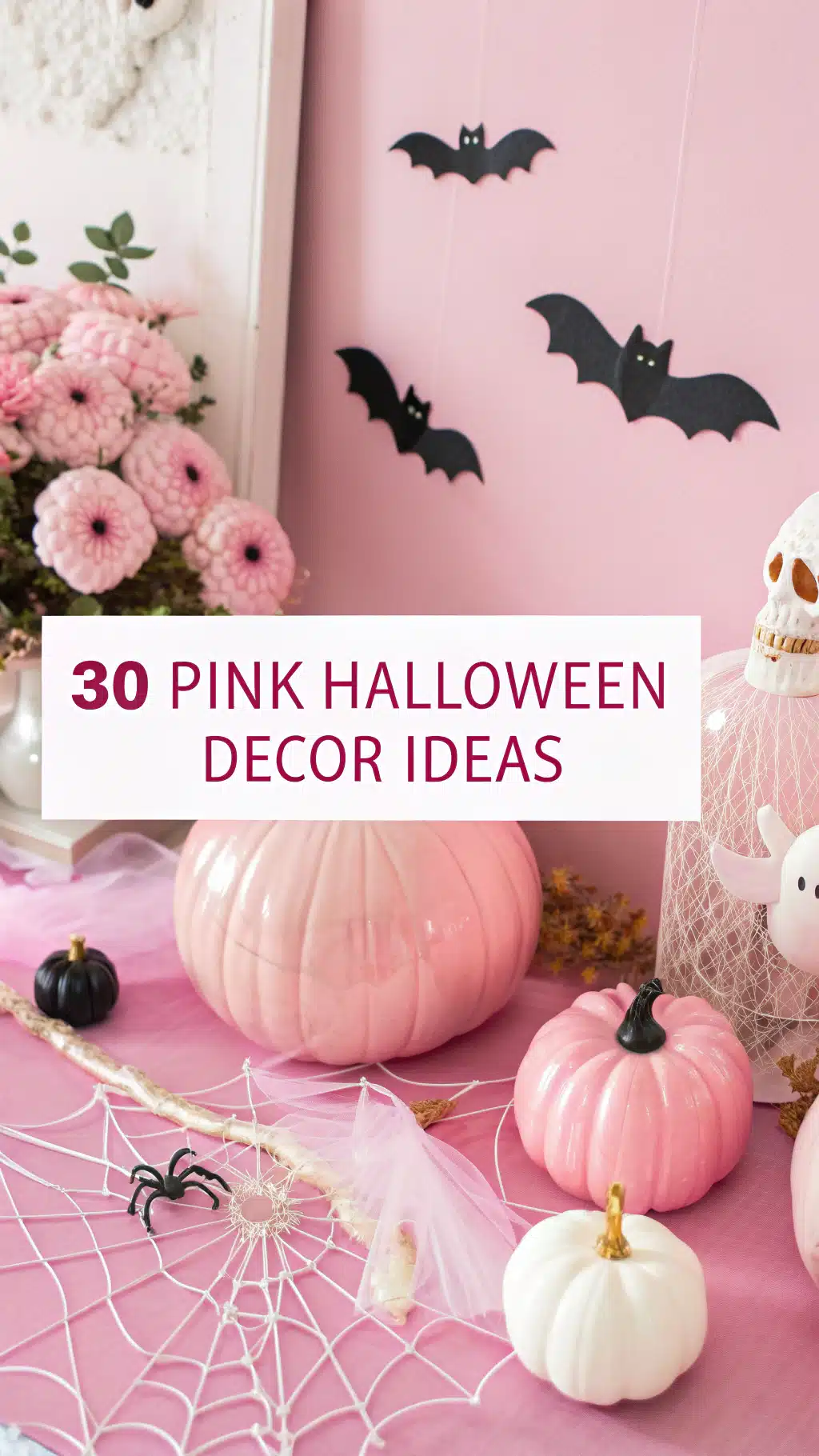 30 Pink Halloween Decor Ideas - moderndecorhome.com