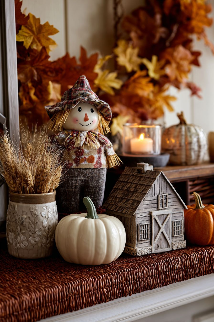 Autumn Mantle Decor Ideas - moderndecorhome.com